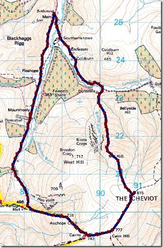northern pies: Bizzle Burn and The Cheviot